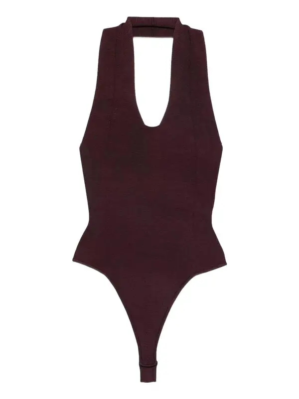 Khaite Halterneck Bodysuit - Red