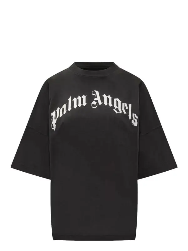 Palm Angels Logo-print T-shirt - Black