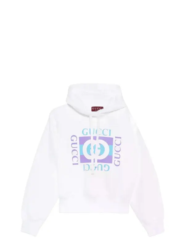 Gucci Logo-print Hoodie - White