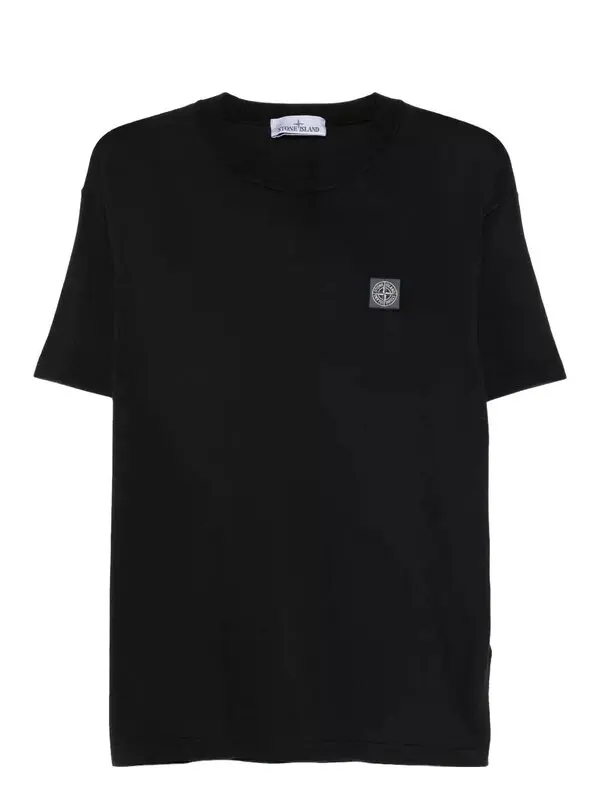 Stone Island Logo-patch T-shirt - Black