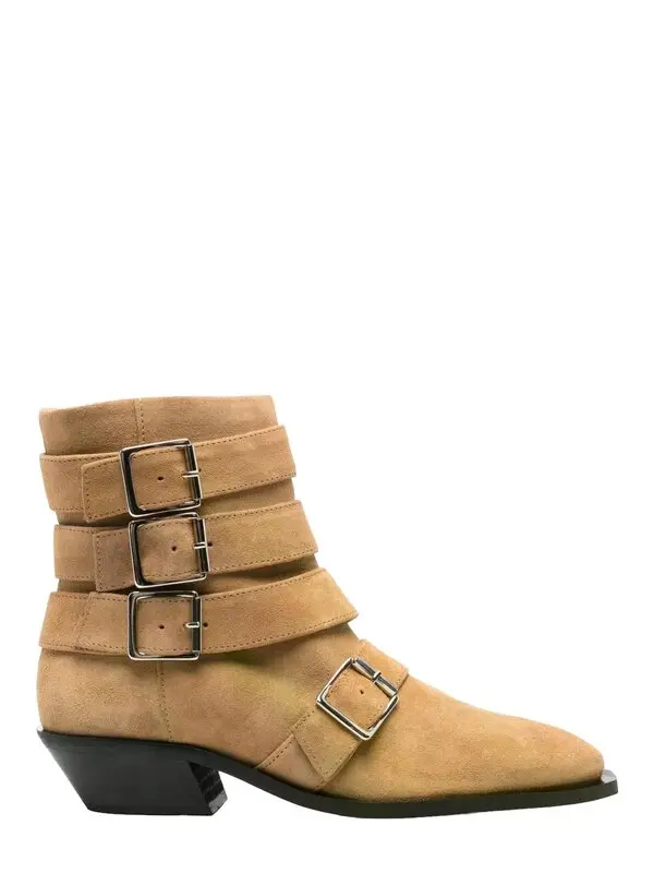 ALOHAS 40mm Suede Ankle Boots - Brown