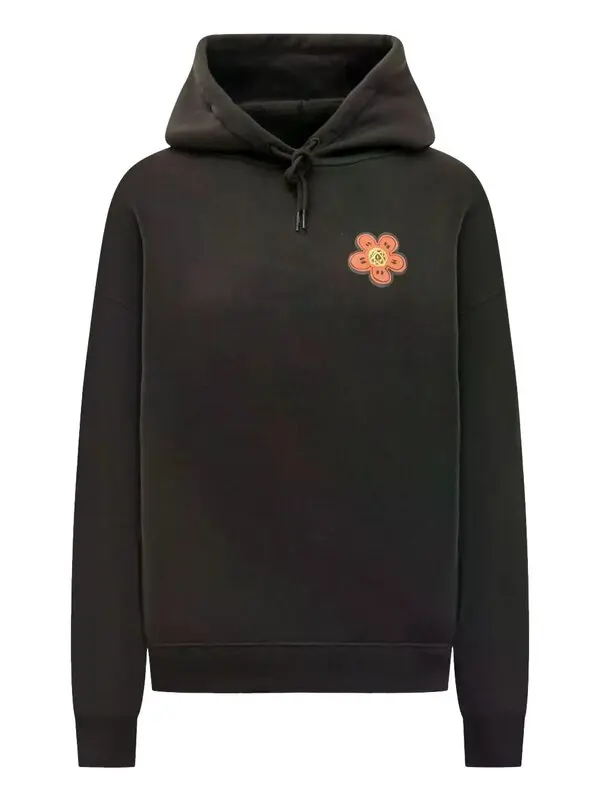 Kenzo X Futura 2000 Flower-applique Hoodie - Black