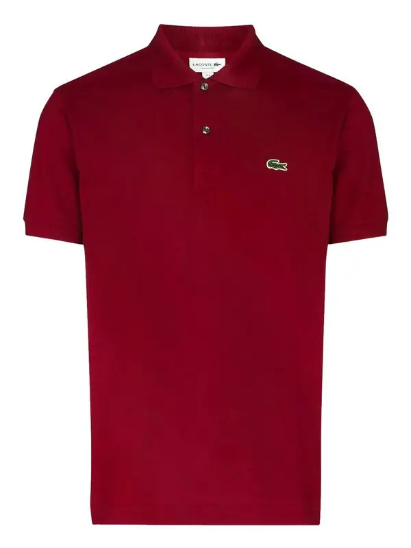 Lacoste L1212 Logo-patch Polo Shirt - Red