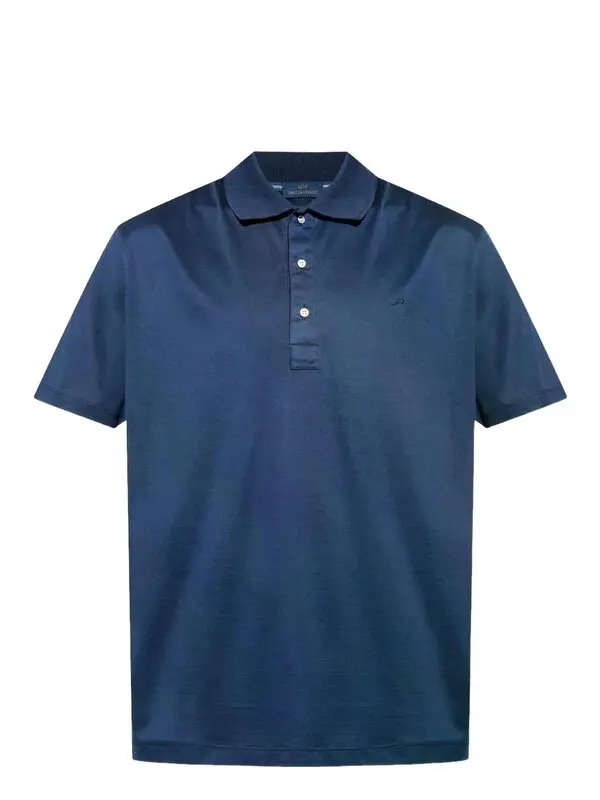 Paul & Shark Logo-embroidered Polo Shirt - Blue