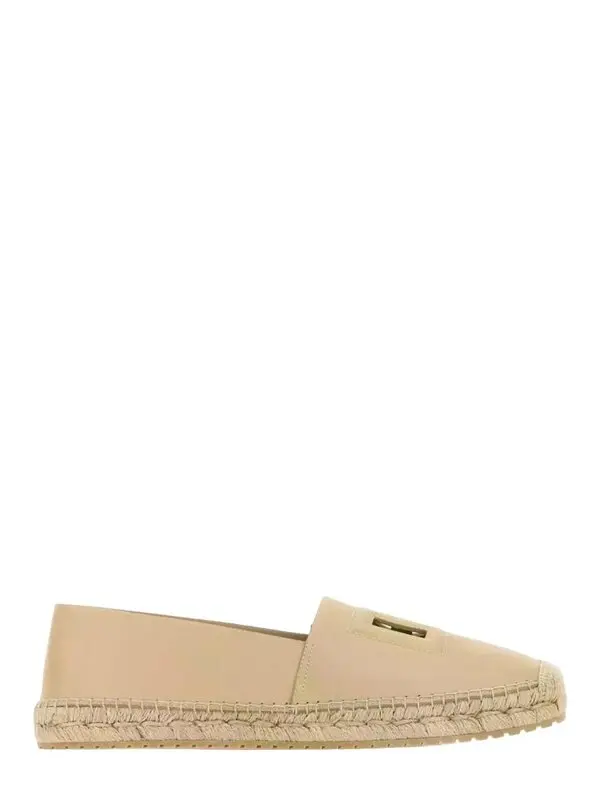 Dolce & Gabbana Leather Espadrilles - Neutrals
