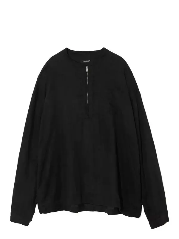 UNDERCOVERISM Zip-front Linen Top - Black