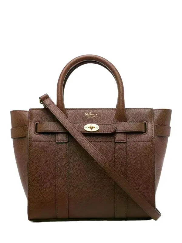 Mulberry Mini Bayswater Zipped Bag - Brown