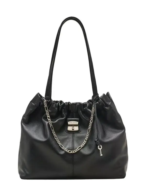 Marc Jacobs Cristina Chain-embellished Drawstring Tote - Black
