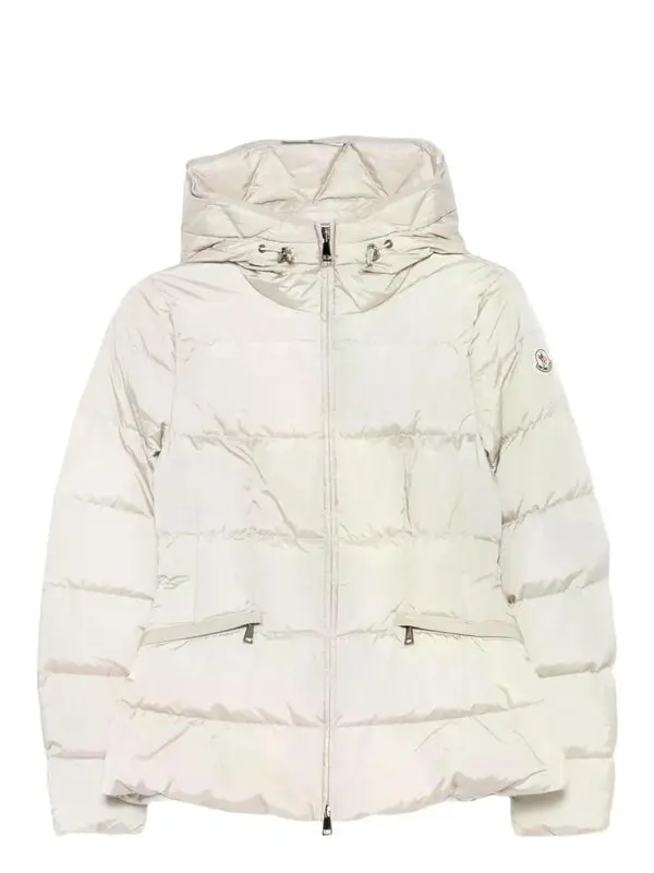 Moncler Avoce Hooded Quilted Jacket - Neutrals