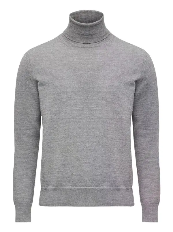 MAISON MARGIELA Ribbed Turtleneck Sweater - Grey