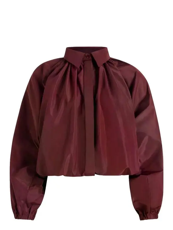 PATOU Bubble-sleeve Collar Blouse - Red