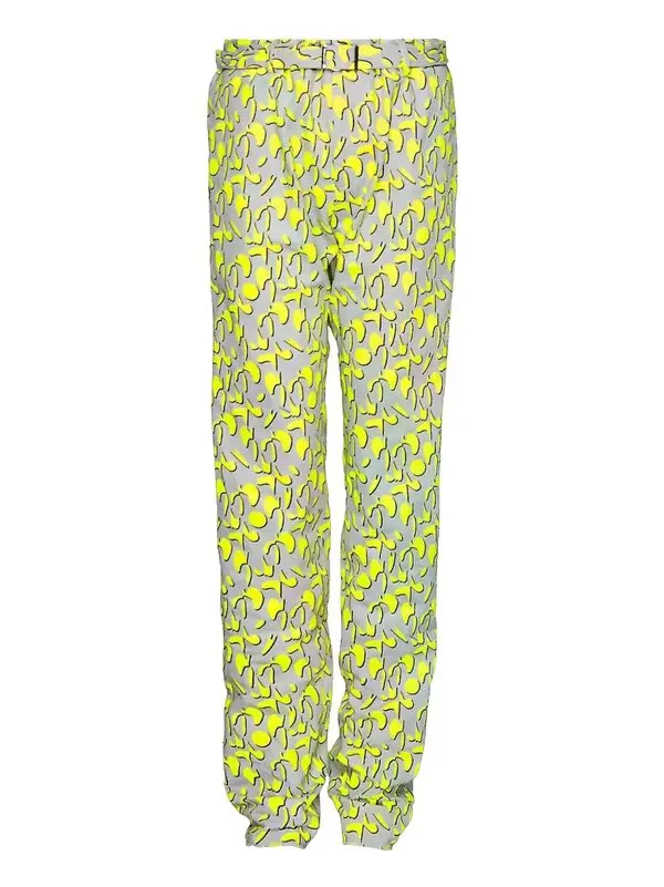 JIL SANDER Printed Trousers - Green