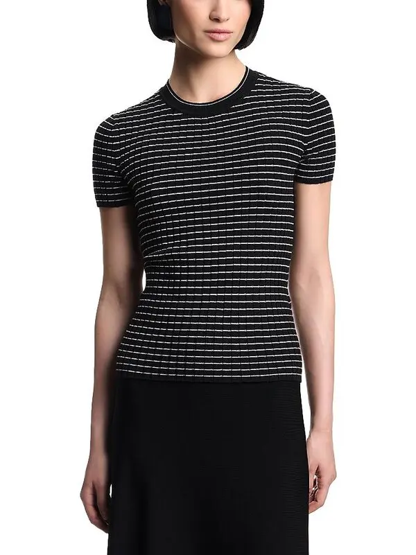 Emporio Armani Ribbed Knit Top - Multi
