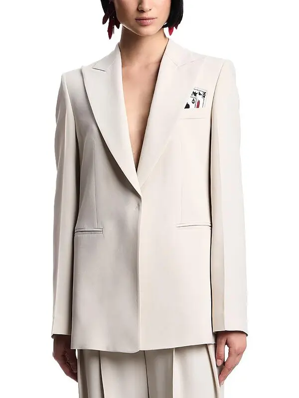 Emporio Armani Satin Blazer - Solid Light