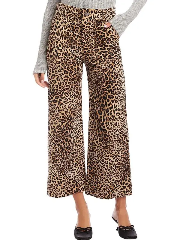 Fifteen Twenty Rylee Cropped Pants - Leopard