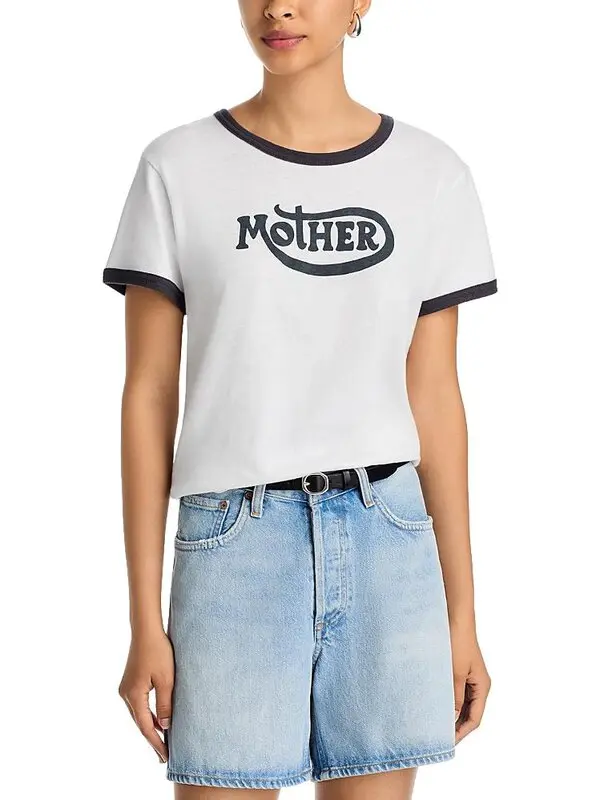 MOTHER The Lil Goodie Ringer Runner Tee - Mother Moto