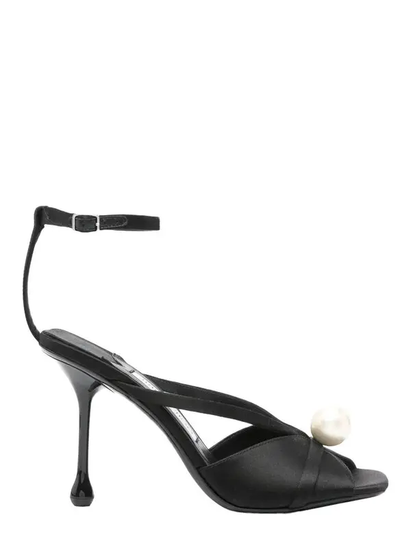 JIMMY CHOO 100mm Siva Sandals - Black