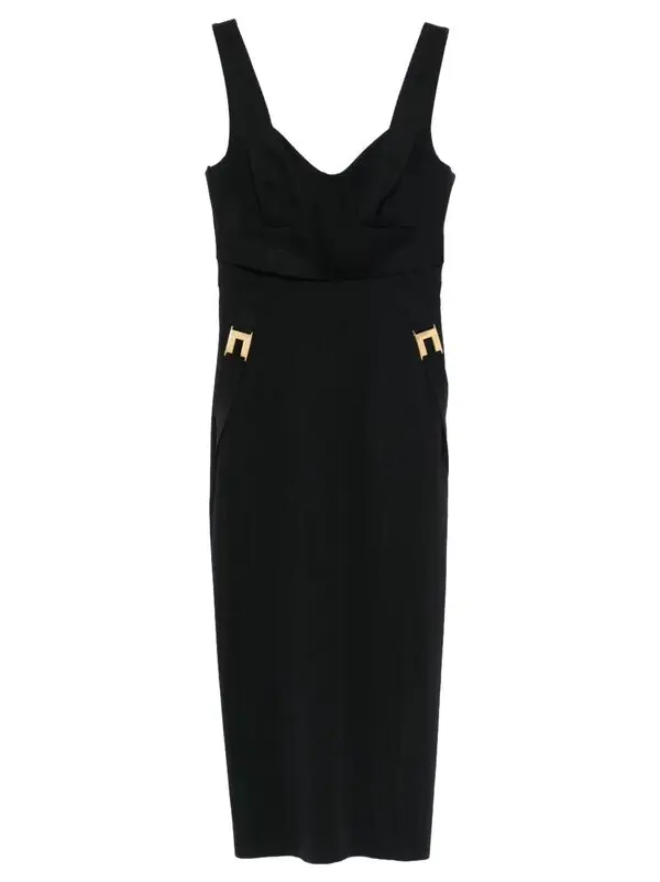 Elisabetta Franchi Sweetheart Neckline Mini Dress - Black