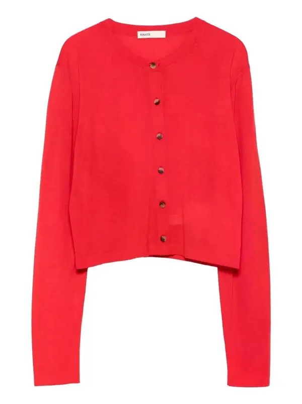 Khaite Brieta Cardigan - Red