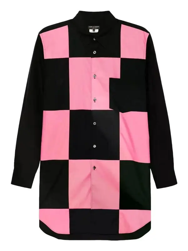 Comme Des Garçons Checked Shirt - Black