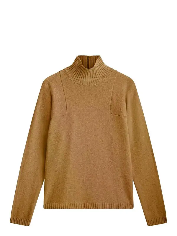 LINNEA LUND High-neck Cashmere Sweater - Brown