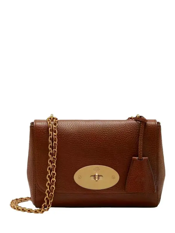 Mulberry Lily Leather Shoulder Bag With Chain Strap - Brown