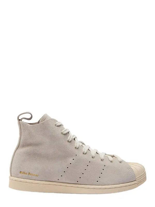 WALES BONNER Adidas X Superstar Brushed Suede Sneakers - Grey