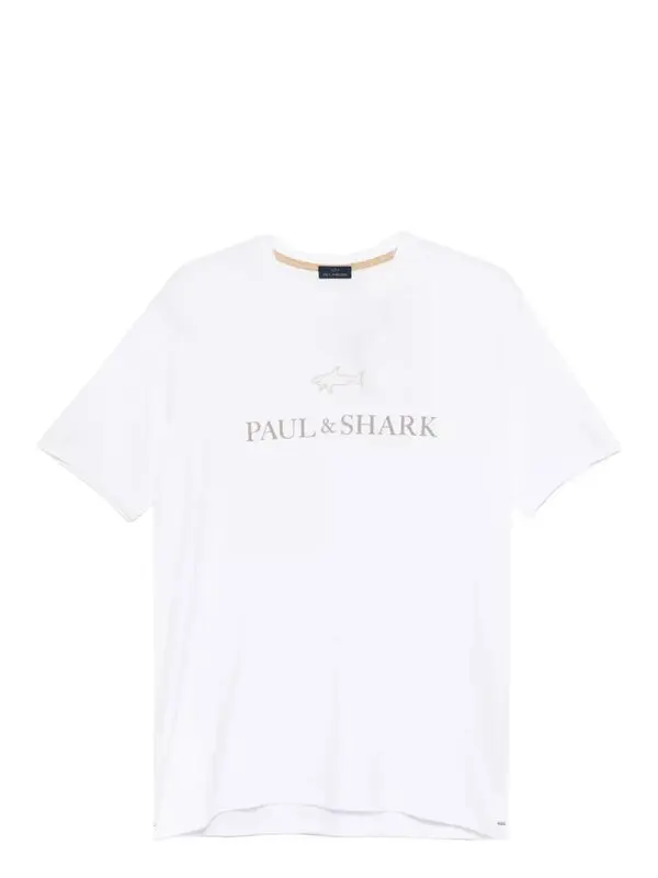 Paul & Shark Logo-print Cotton T-shirt - White