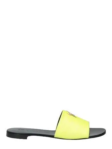 GIUSEPPE ZANOTTI Sandals Textile Fibers - Yellow