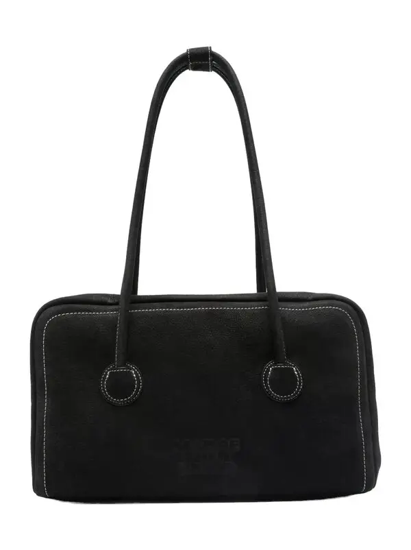 MARGESHERWOOD Top-handle Calf Suede Shoulder Bag - Black