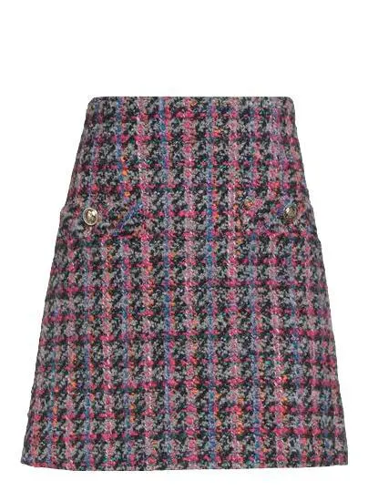 Sandro Mini Flared Tweed Skirt - Pink