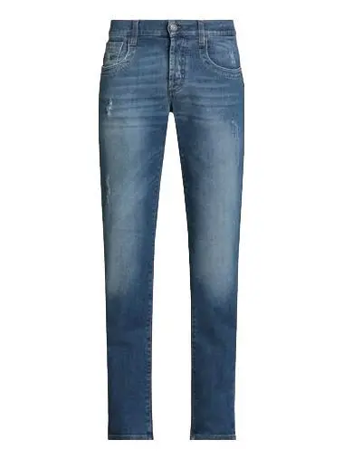 BIKKEMBERGS Straight-leg Jeans With Five-pocket Detailing - Blue