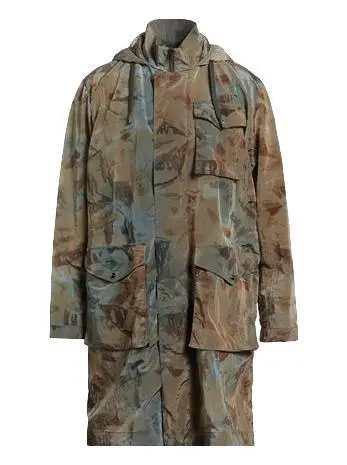 Herno Military Polyester Overcoat And Trench Coat - Green