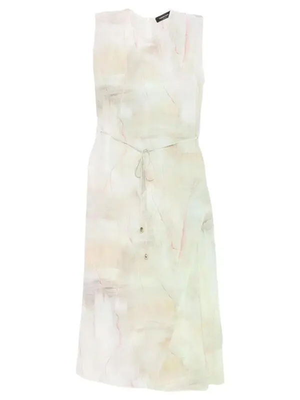 Fabiana Filippi Abstract-print Sleeveless Dress - Neutrals