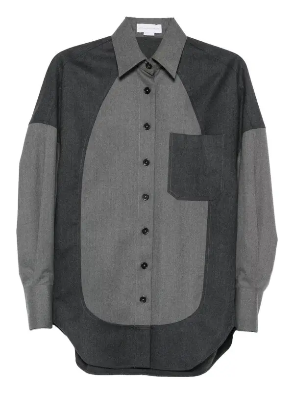 Stella McCartney Panelled Button-up Shirt - Grey