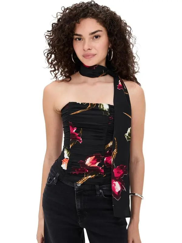 Lioness Island Bodice - Onyx Floral