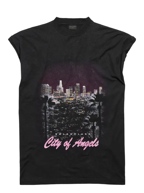 Balenciaga City Of Angels T-shirt - Black