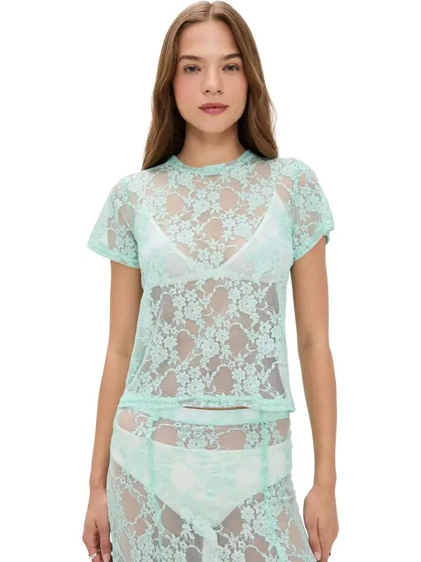 LE BOP Lace Tee - Mint
