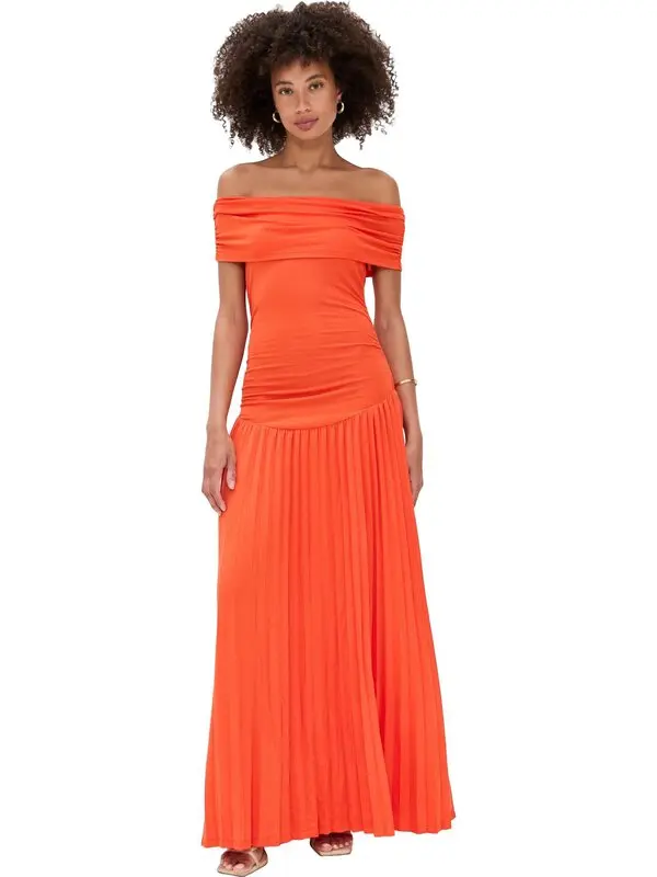 Lioness Field Of Dreams Maxi Dress - Tangerine