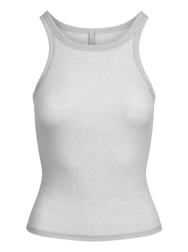 SKIMS Sheer Rib Tank Top - Light Heather Grey