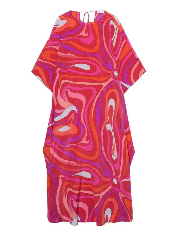 Emilio Pucci Marmo Print Kaftan - Pink