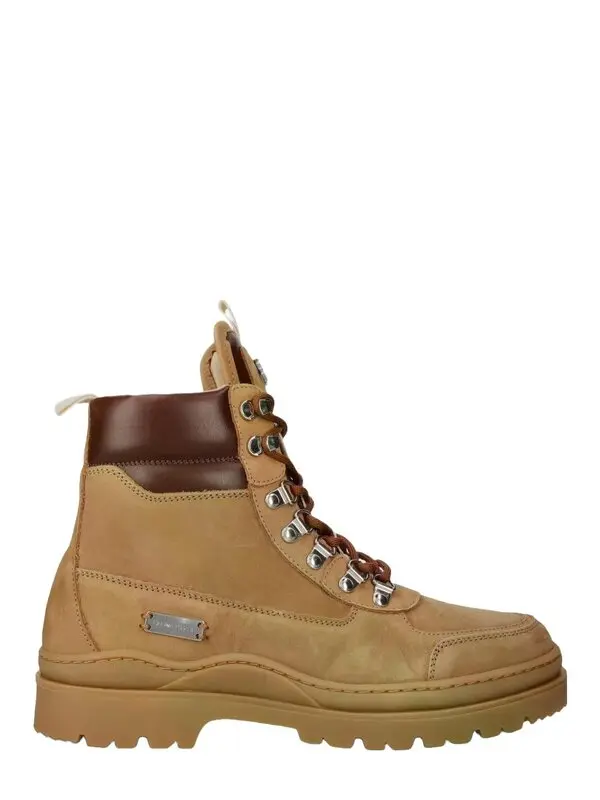 Filling Pieces Lace-up Combat Boots - Neutrals