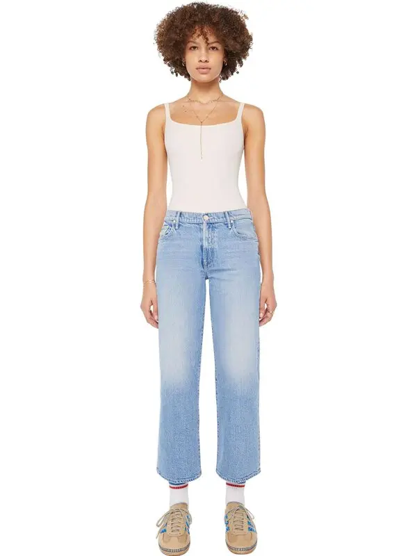 MOTHER The Mid Rise Maven Ankle Jeans - Light Blue
