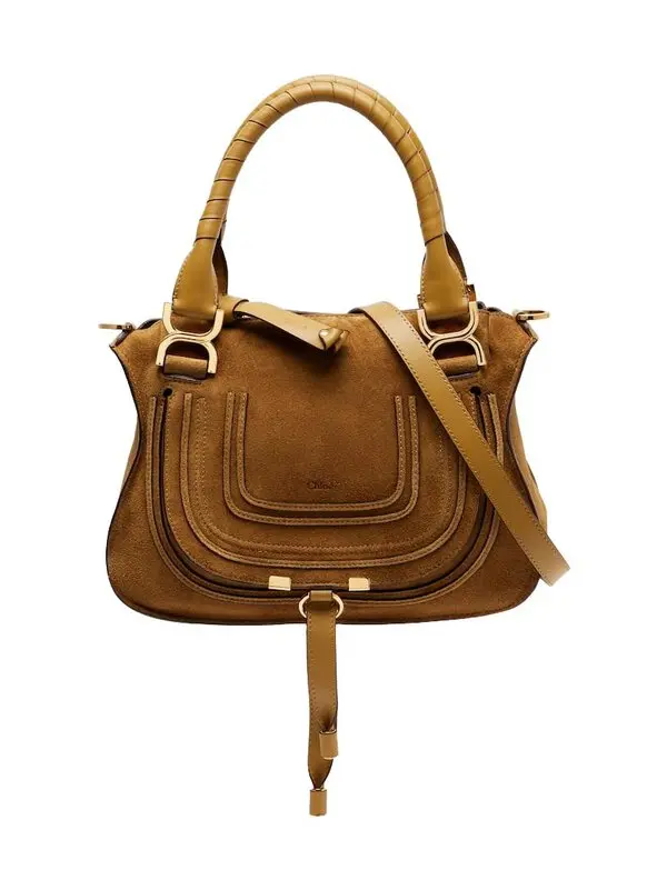 Chloé Marcie Small Suede Tote Bag - Brown