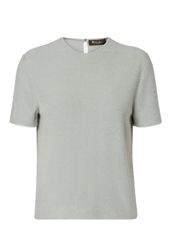 Loro Piana Cannareggio Silk And Cotton Top - Grey