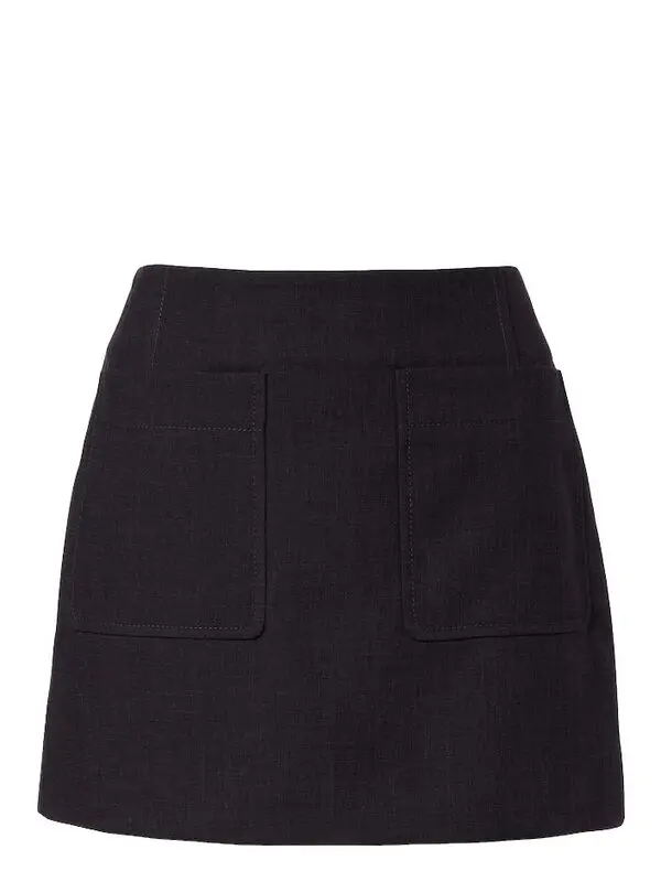 Bottega Veneta Woven Miniskirt - Grey