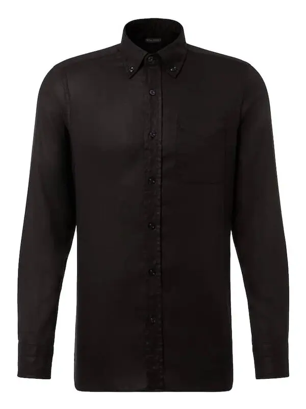 TOM FORD Twill Shirt - Black