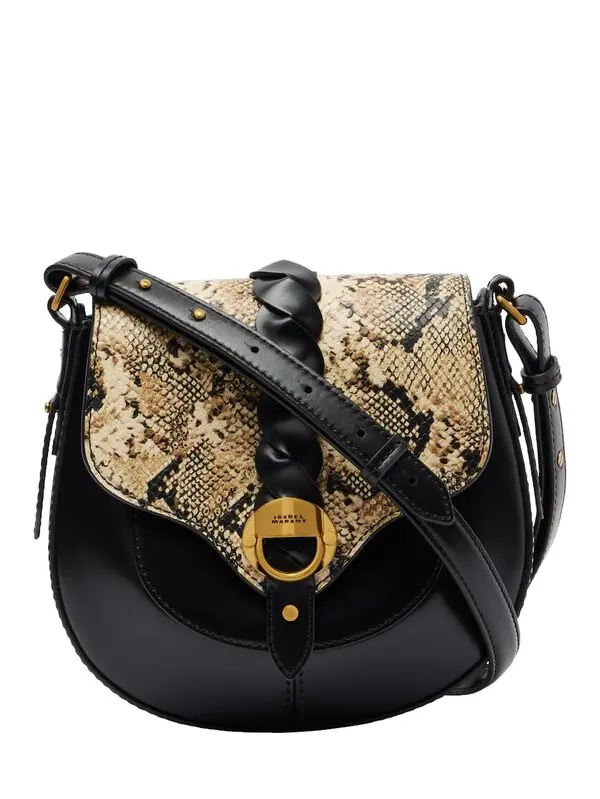 Isabel Marant Altay Small Leather Shoulder Bag - Black