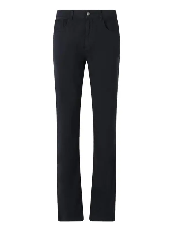 Canali Straight Pants - Midnight Blue