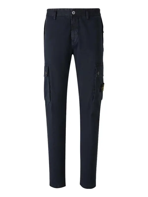 Stone Island Compass Label Trousers - Navy Blue